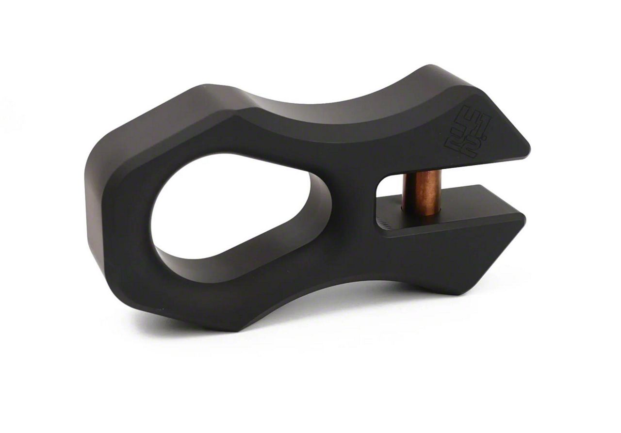 Jeep Gladiator Synthetic Rope Winch Shackle; Black - Free Shipping