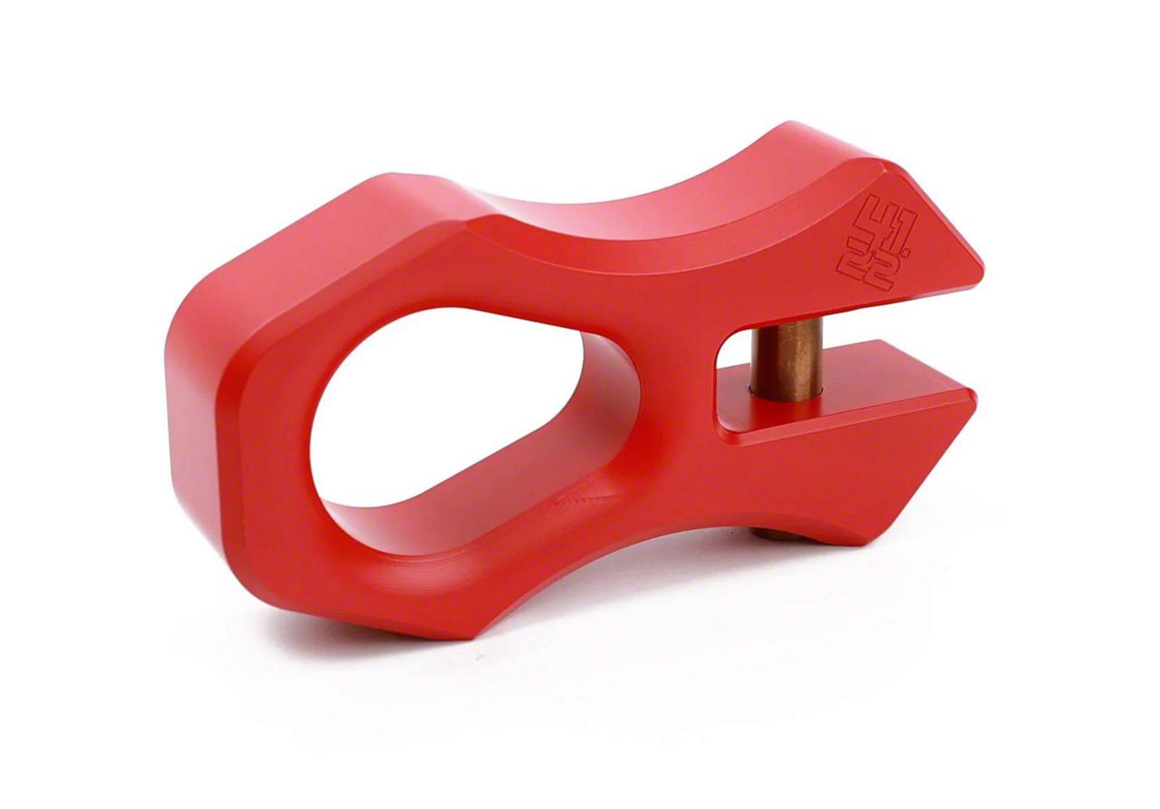 Jeep Gladiator Synthetic Rope Winch Shackle; Red - Free Shipping