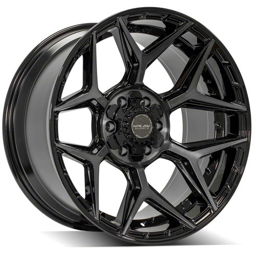 4Play Bronco 4P06 Brushed Black 6-Lug Wheel; 20x10; -18mm Offset 4P06 ...