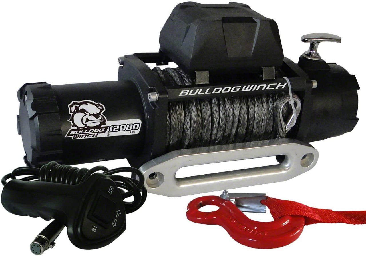 Bulldog Winch Toyota 4-Runner 12,000 lb. Winch with Synthetic Rope ...