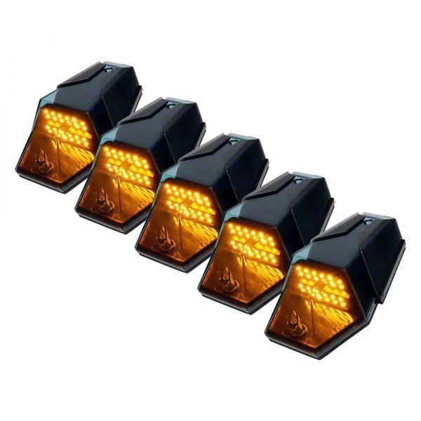 Toyota 4-Runner 5-LED Jewel Series Smoked Roof Top Cab Clearance Light ...