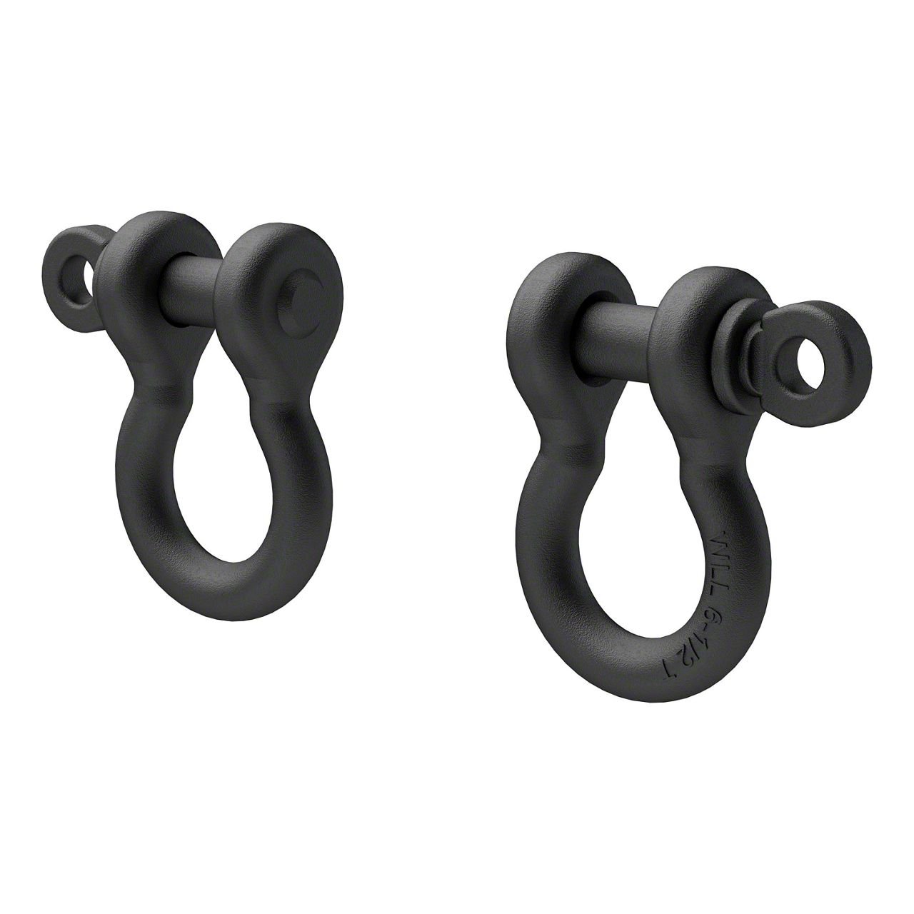 Toyota 4-Runner 7/8-Inch 12,500 lb. D-Ring Shackles; Black - Free Shipping