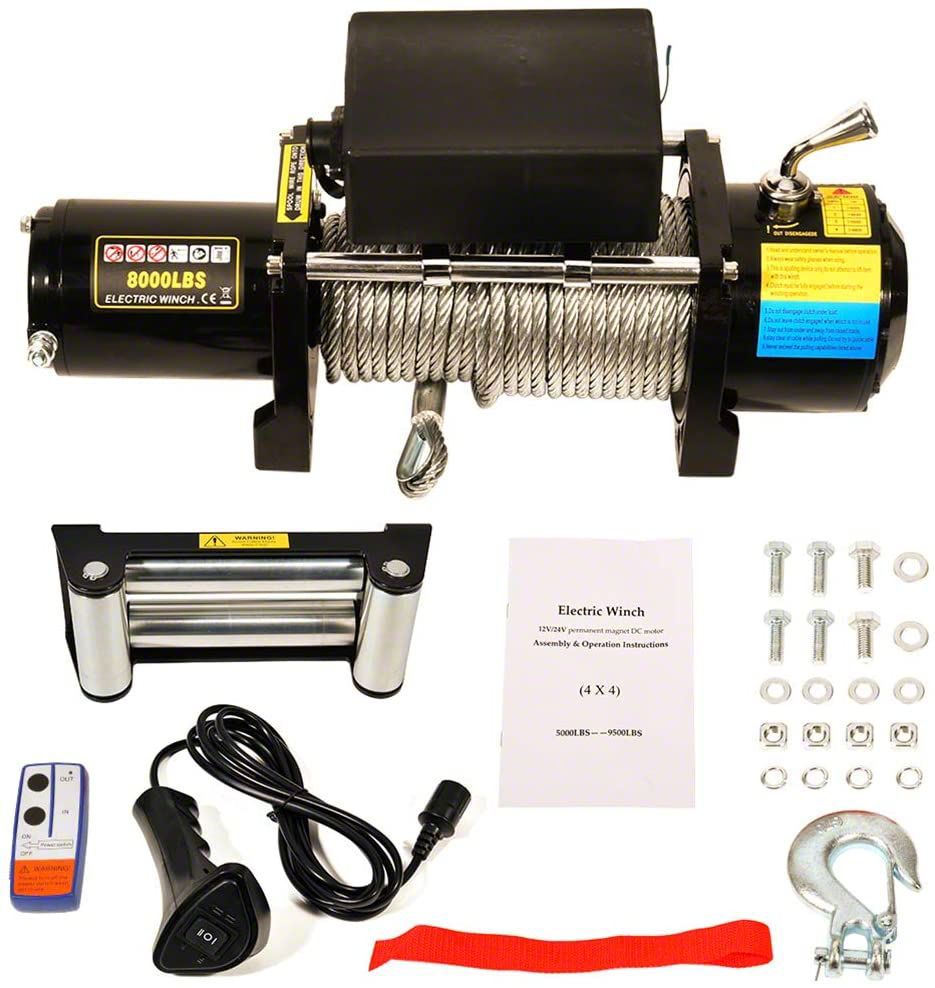 Toyota 4-Runner 8,000 lb. Electric Winch with Steel Cable (Universal ...