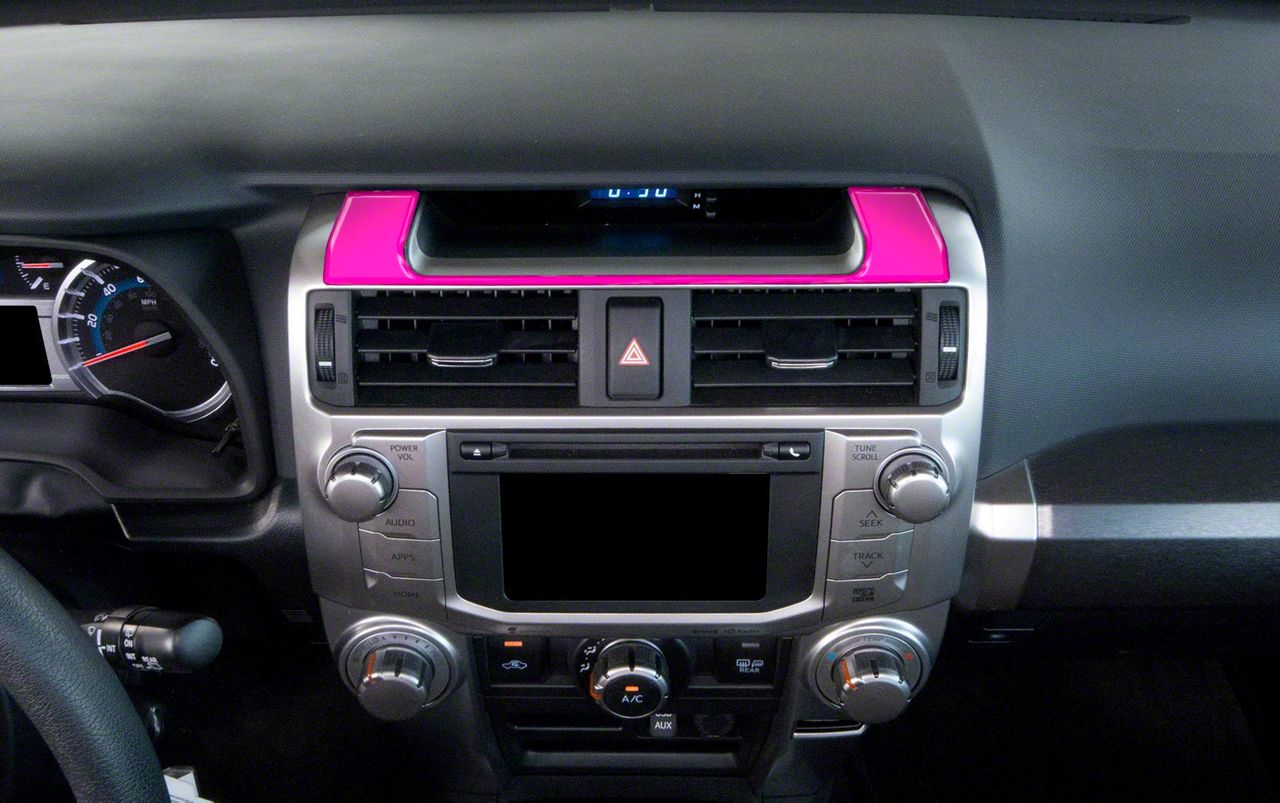 Toyota 4-Runner Above Center Air Vent Trim Strip; Hot Pink (14-24 ...