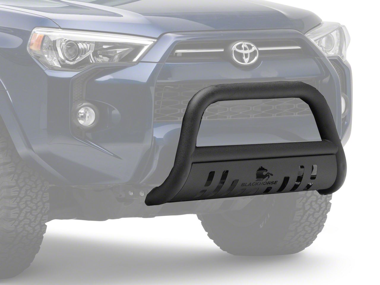 Toyota 4-Runner Bull Bar with Skid Plate; Textured Black (10-24 4Runner ...
