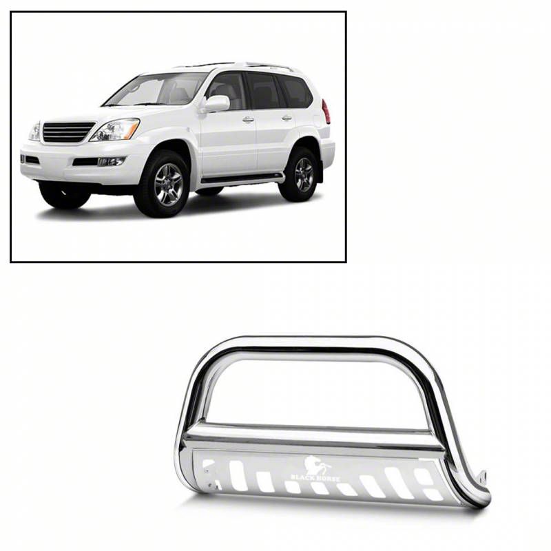 Toyota 4-Runner Bull Bar with Skid Plate; Stainless Steel (03-09 ...