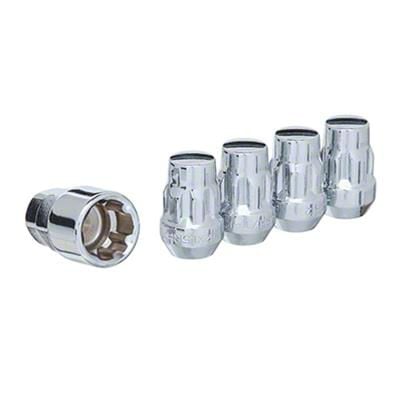 Toyota 4-Runner Chrome Acorn Wheel Locks for Aftermarket Wheels; M12x1 ...