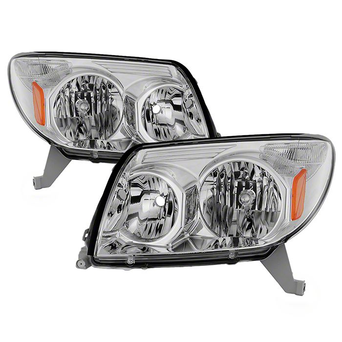 Toyota 4-Runner Crystal Headlights; Chrome Housing; Clear Lens (03-05 ...