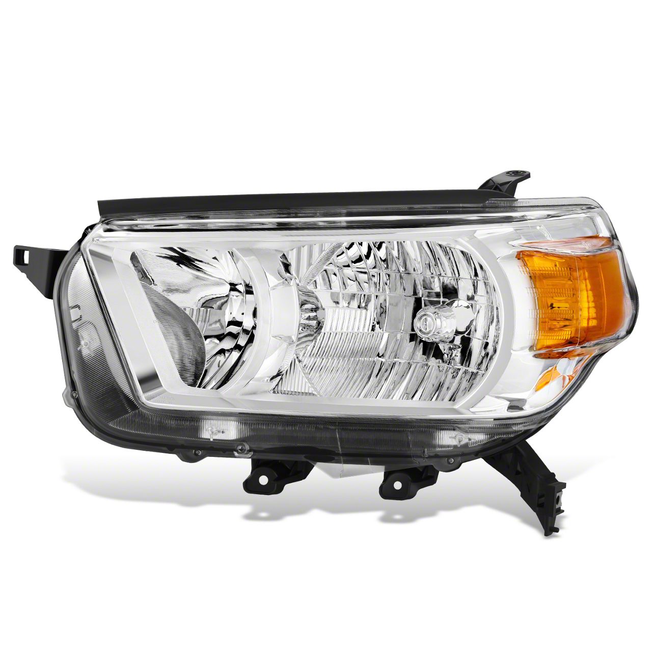 Toyota 4-Runner Factory Style Headlight; Chrome Housing; Clear Lens ...
