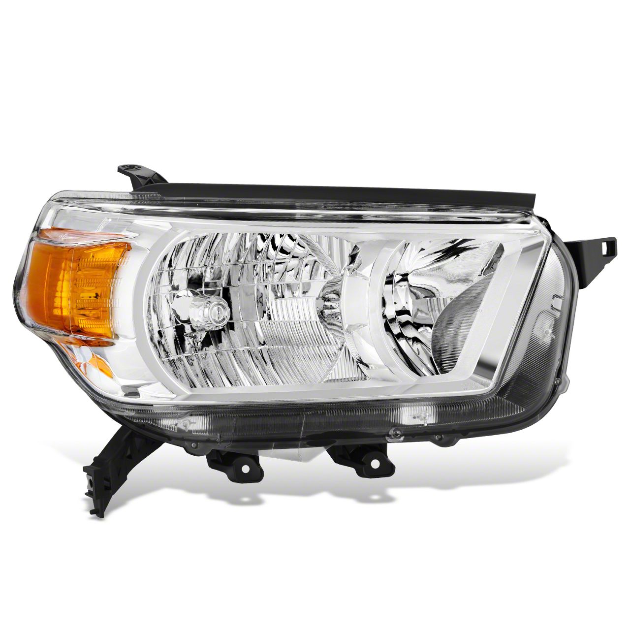 Toyota 4-Runner Factory Style Headlight; Chrome Housing; Clear Lens ...