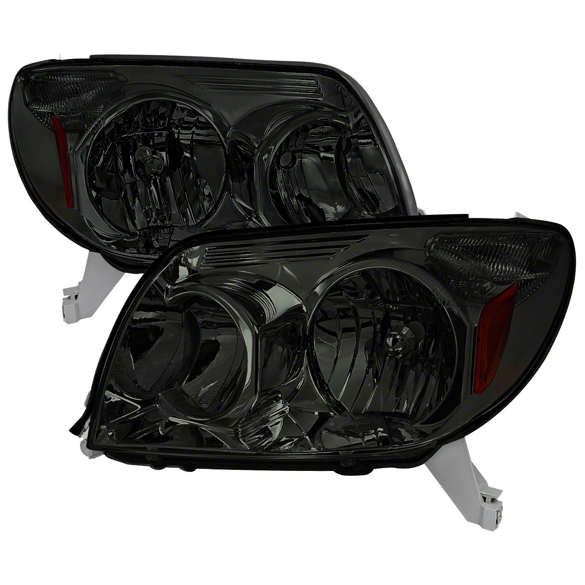 Toyota 4-Runner Factory Style Headlights; Chrome Housing; Smoked Lens ...