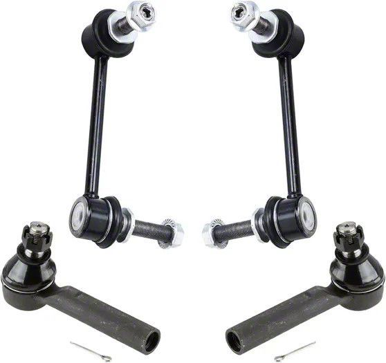 Toyota 4-Runner Front Outer Tie Rods with Sway Bar Links (03-09 4Runner ...