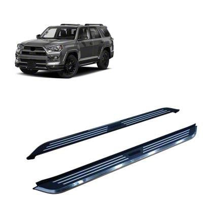 Toyota 4-Runner Pinnacle Running Boards; Black and Silver (10-13 ...
