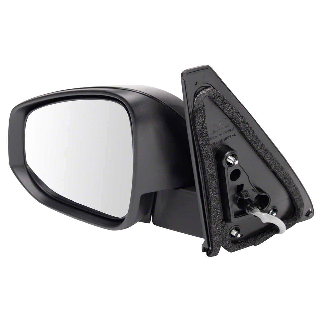 Toyota 4-Runner Powered Heated Mirror; Black; Driver Side (14-18 ...