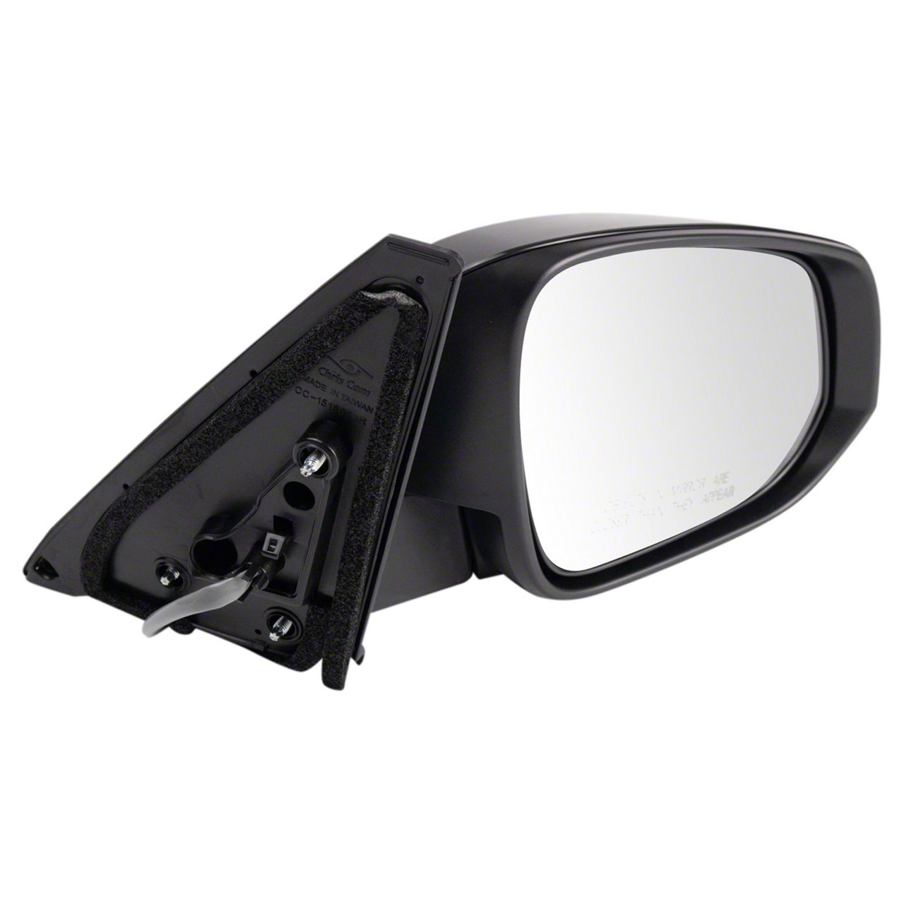 Toyota 4-Runner Powered Heated Mirror; Unpainted; Passenger Side (14-18 ...