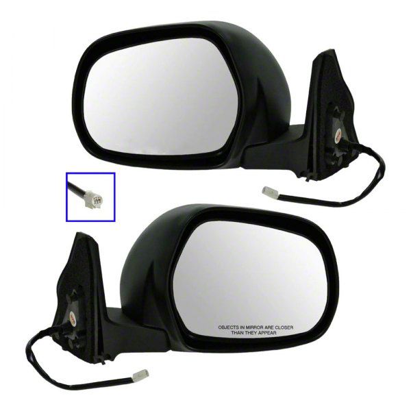 Toyota 4-Runner Powered Mirrors; Unpainted (03-09 4Runner) - Free Shipping