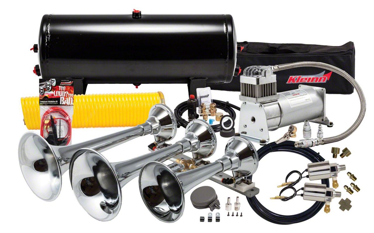 Toyota 4-Runner ProBlaster Triple Train Horn System; Chrome (Universal ...