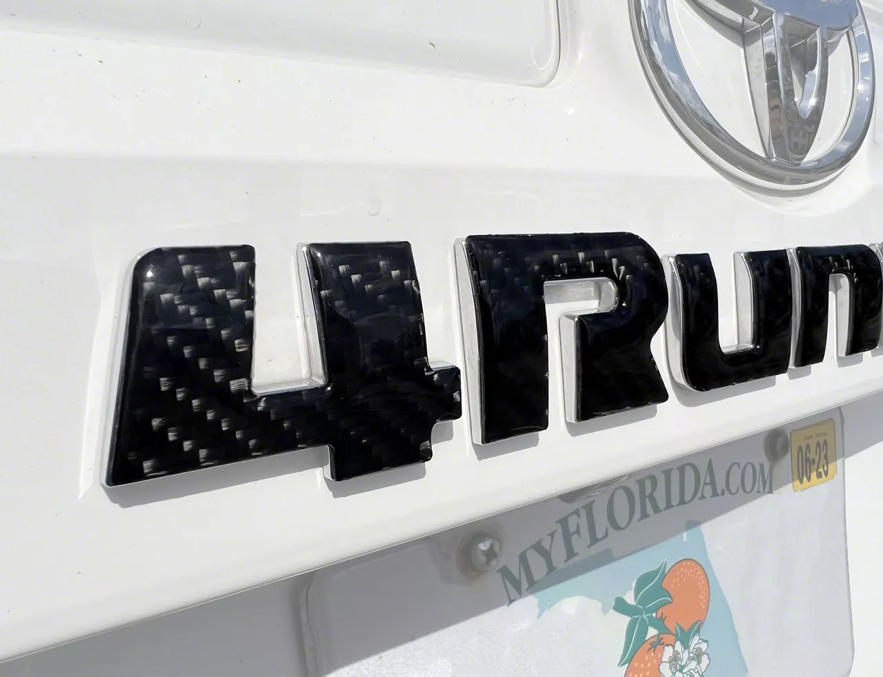 Toyota 4-Runner Rear Hatch Letter Overlays; Forged Carbon Fiber (14-24 ...