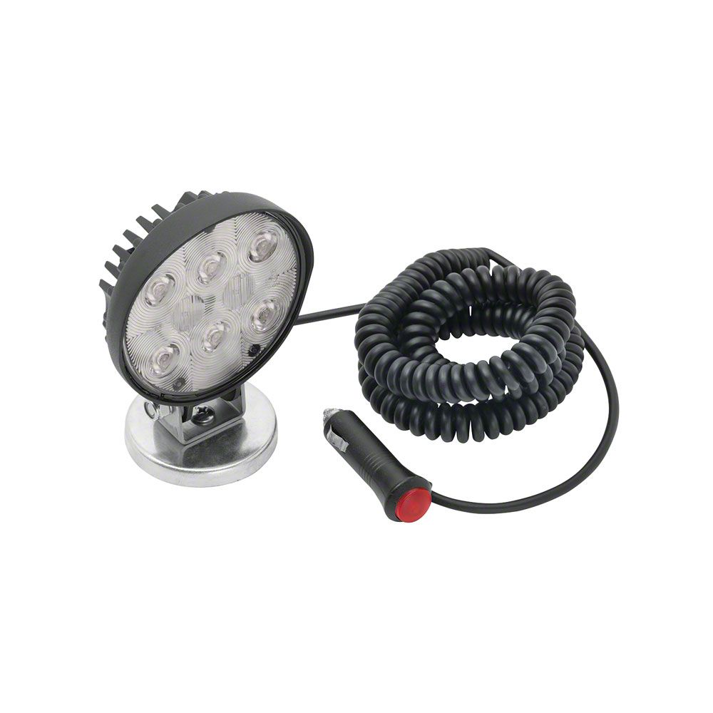 Toyota 4-Runner Round Auxiliary LED Work Light; With 19-Foot Coiled ...