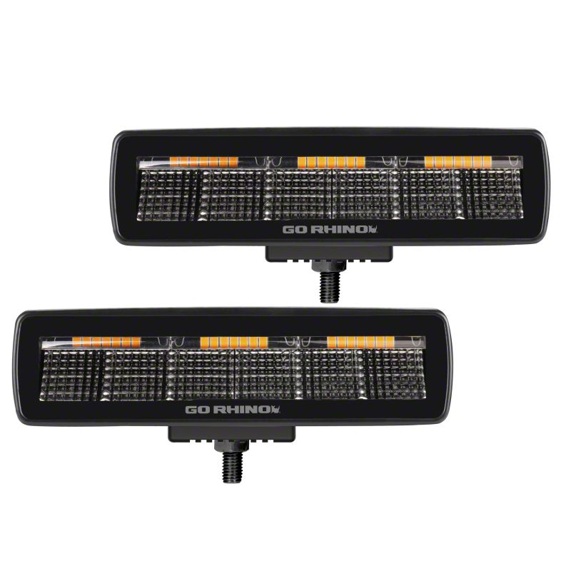 Go Rhino Toyota 4-Runner Sixline Blackout Combo Series LED Lights ...