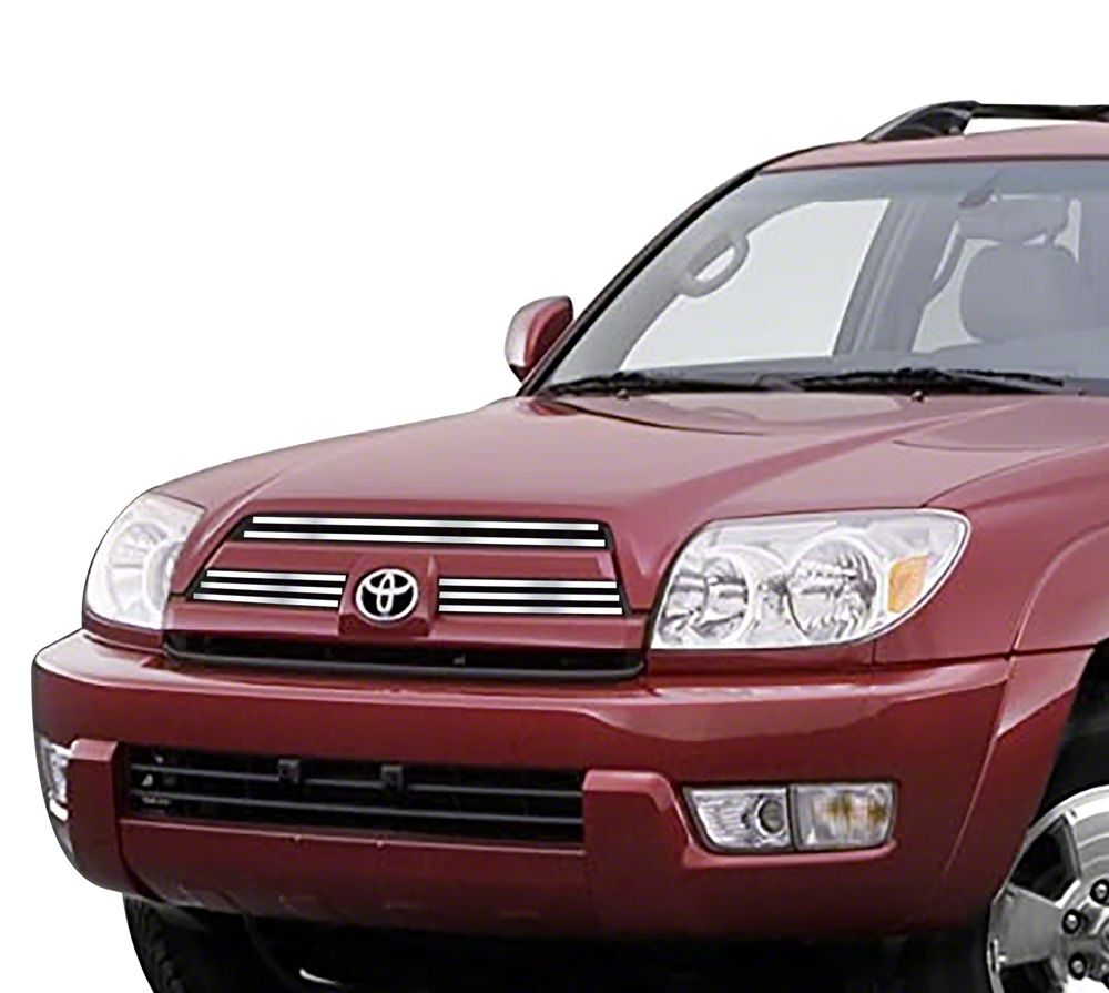 Toyota 4-Runner Stainless Steel Billet Upper Grille Overlay; Polished ...