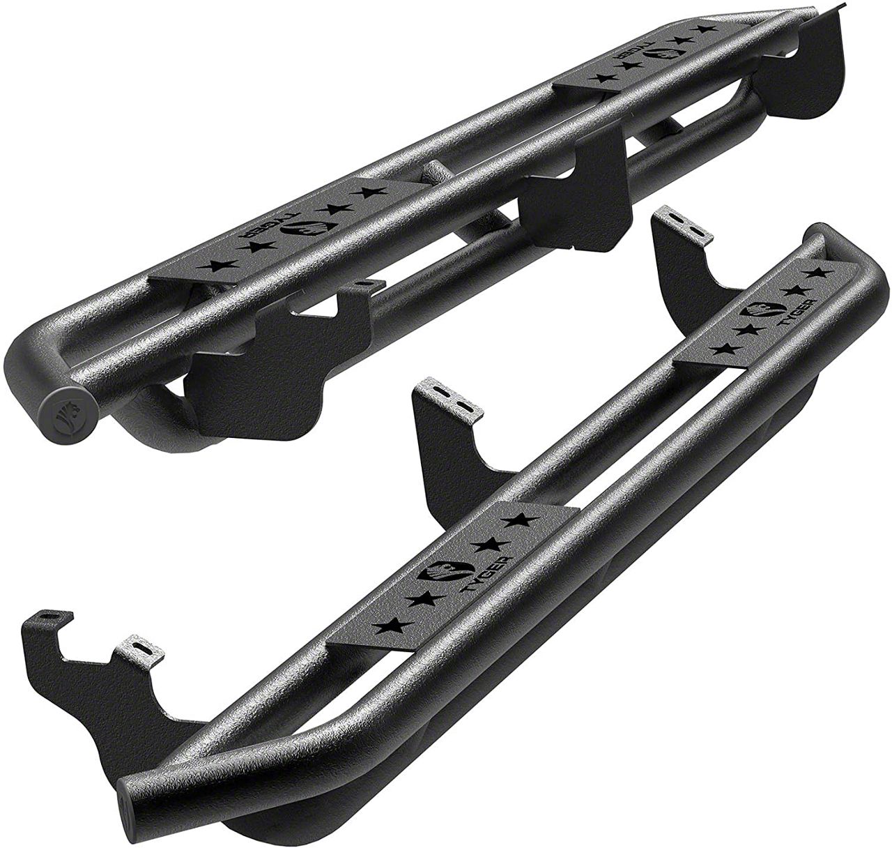 Toyota 4-Runner Star Armor Side Step Bars; Textured Black (10-24 ...