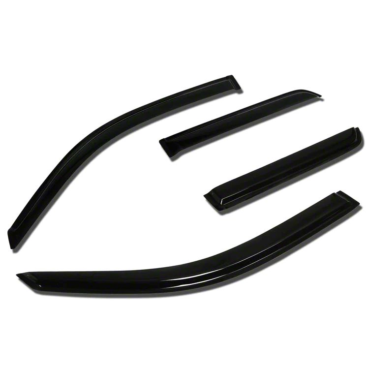 Toyota 4-Runner Tape-On Wind Deflectors Window Visors; Smoked (03-09 ...