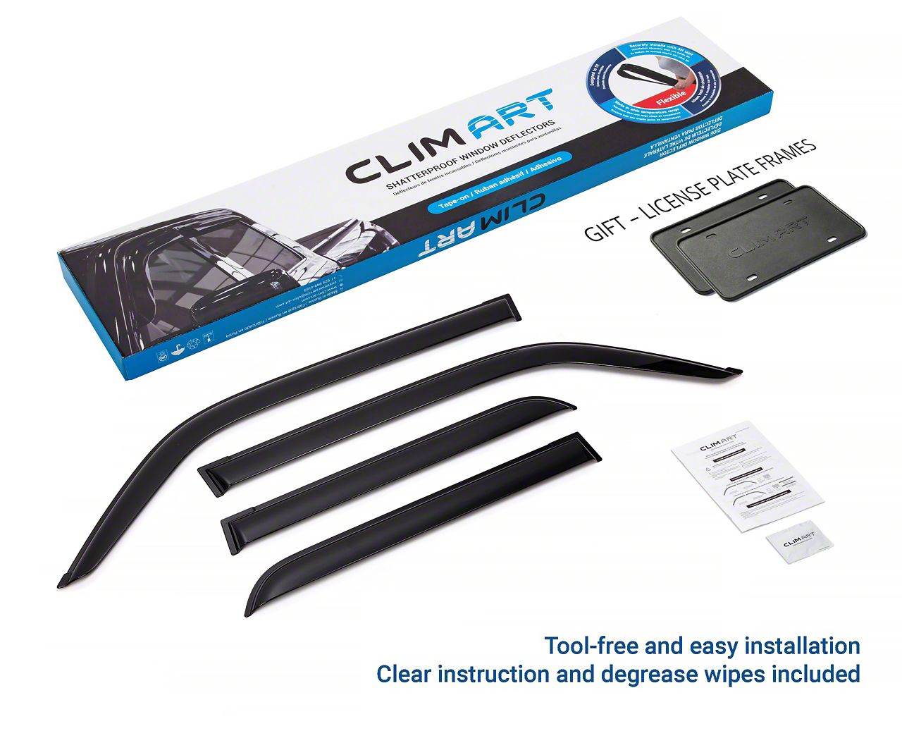 Toyota 4-Runner Tape-On Window Deflectors (10-24 4Runner) - Free Shipping