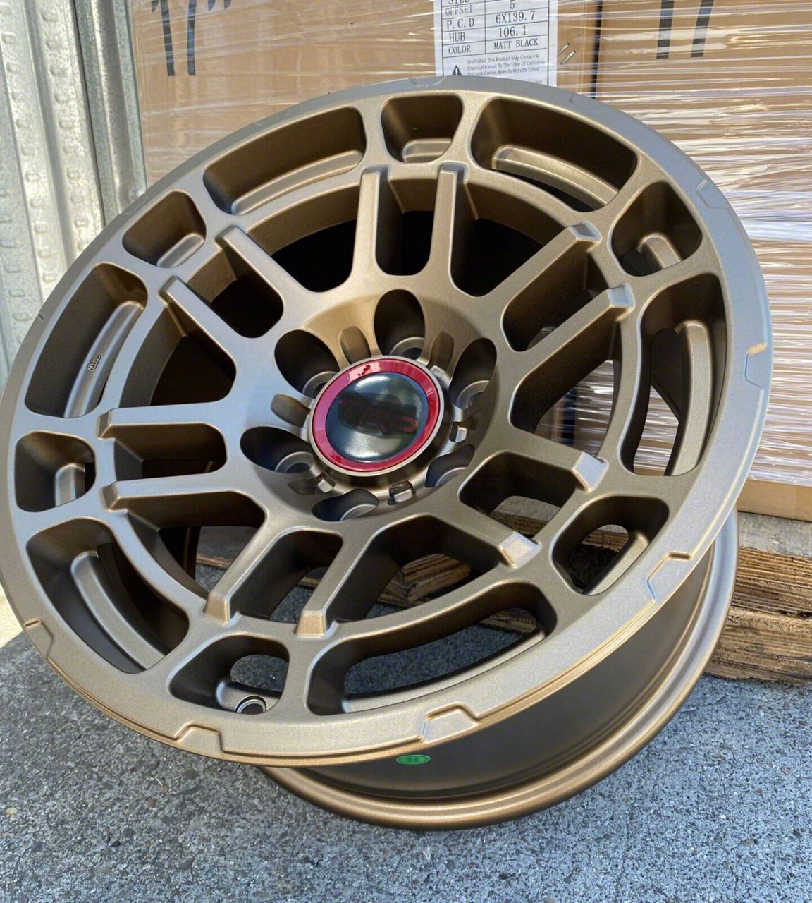 Toyota 4-Runner TR6 Matte Bronze 6-Lug Wheel; 17x9; -12mm Offset (10-24 ...