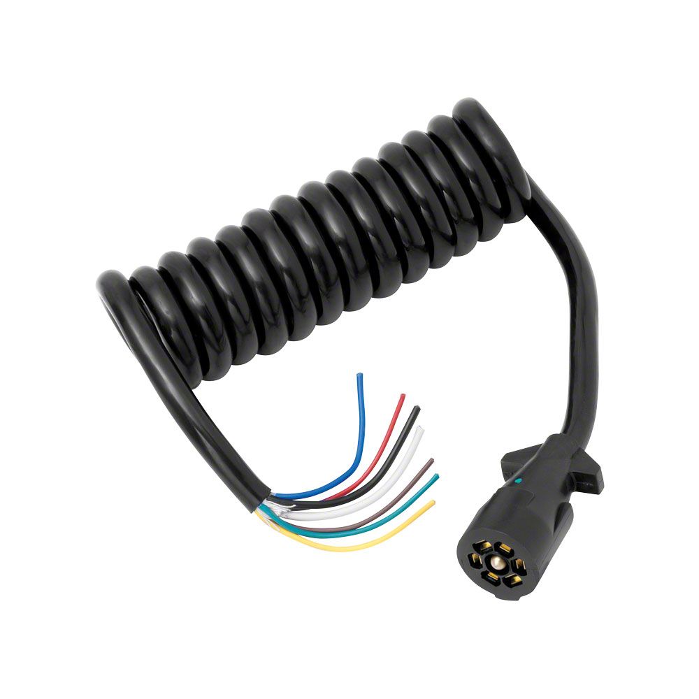 Toyota 4-Runner Trailer Wiring Adapter Connector; Coiled 7-Way Molded ...