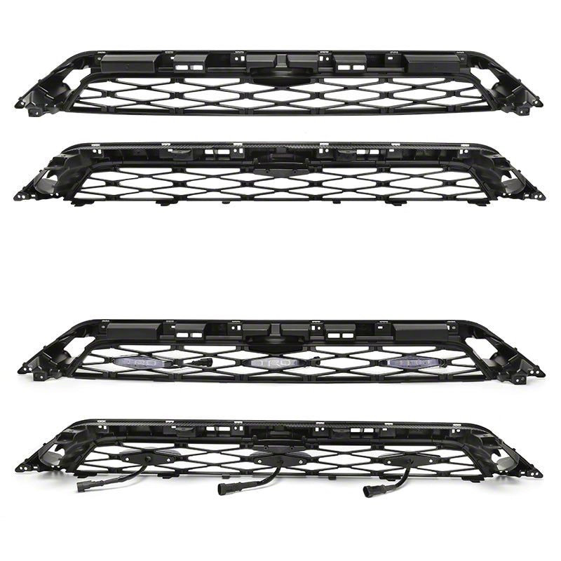 Toyota 4-Runner TRD Pro Style Upper Replacement Grille with White ...