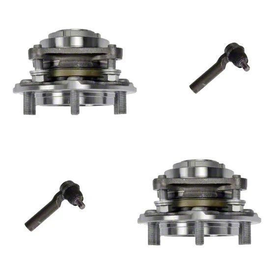 Toyota 4-Runner Wheel Hub Assemblies with Outer Tie Rods; Front (10-24 ...