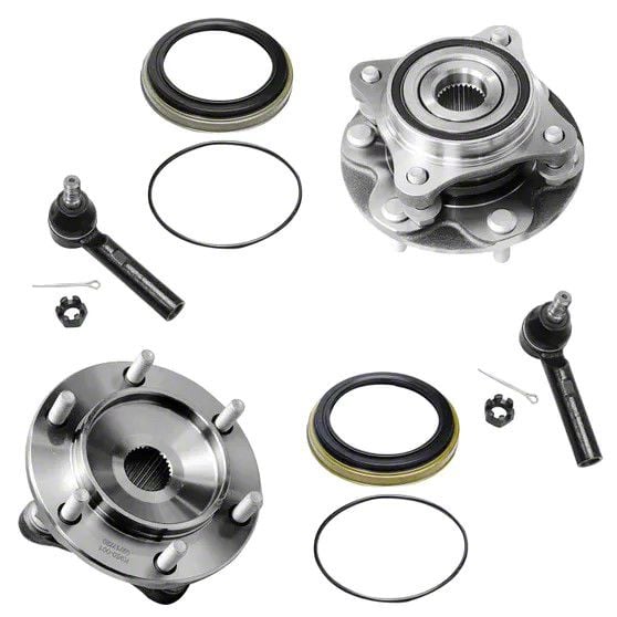 Toyota 4-Runner Wheel Hub Assemblies with Outer Tie Rods; Front (03-09 ...