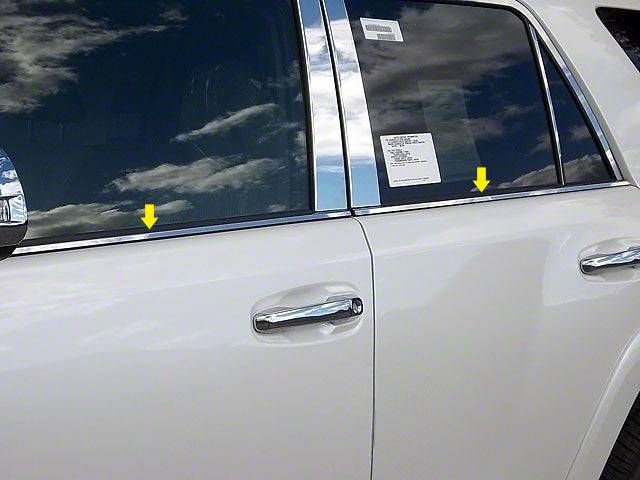 Toyota 4-Runner Window Sill Trim Set; Stainless Steel (10-24 4Runner ...