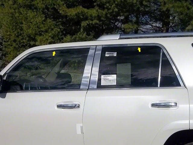 Toyota 4-Runner Window Trim Package; Stainless Steel; 4-Piece (10-24 ...
