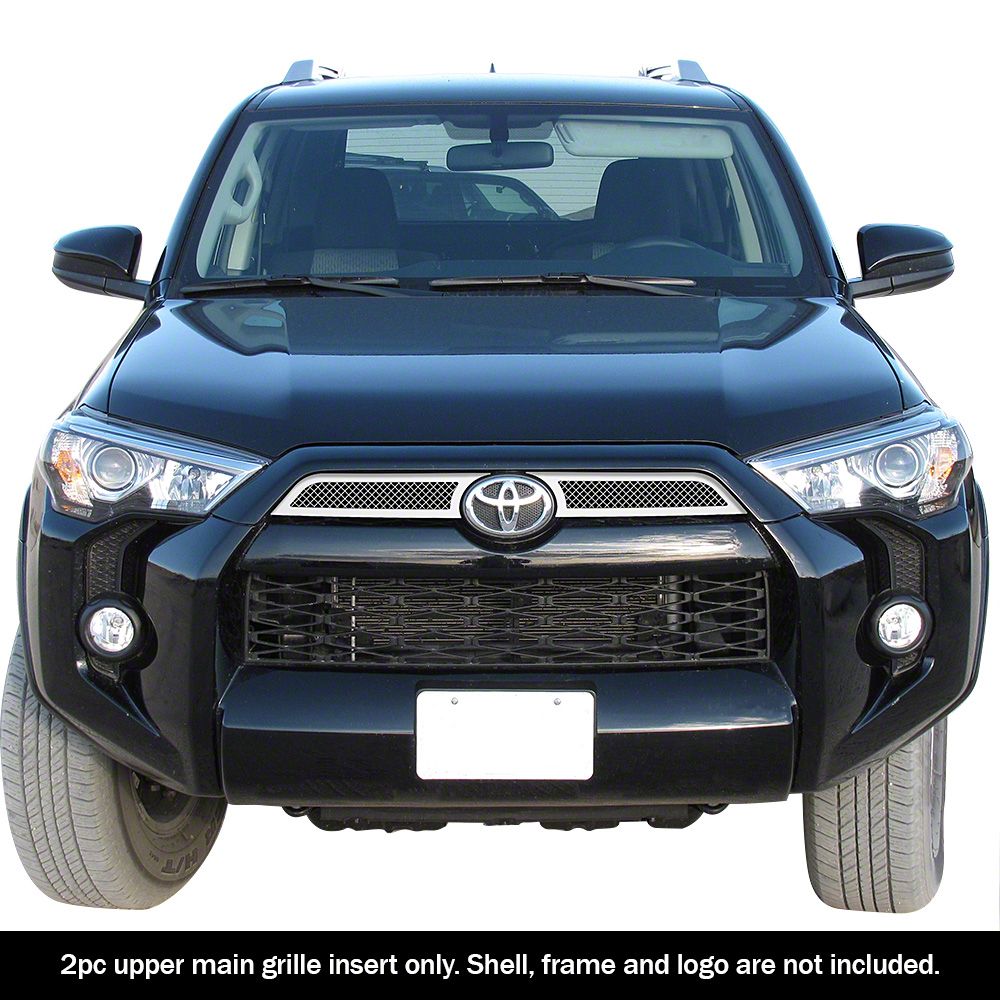 Toyota 4-Runner Wire Mesh Upper Overlay Grille; Polished (20-24 4Runner ...