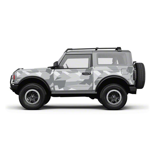 4x4 Attitude Bronco Action Shield Body Armor; White Splinter Camo ...