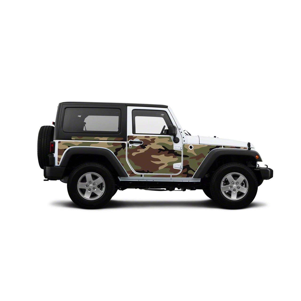 4x4 Attitude Jeep Wrangler Action Shield Body Armor; Army Camo ...