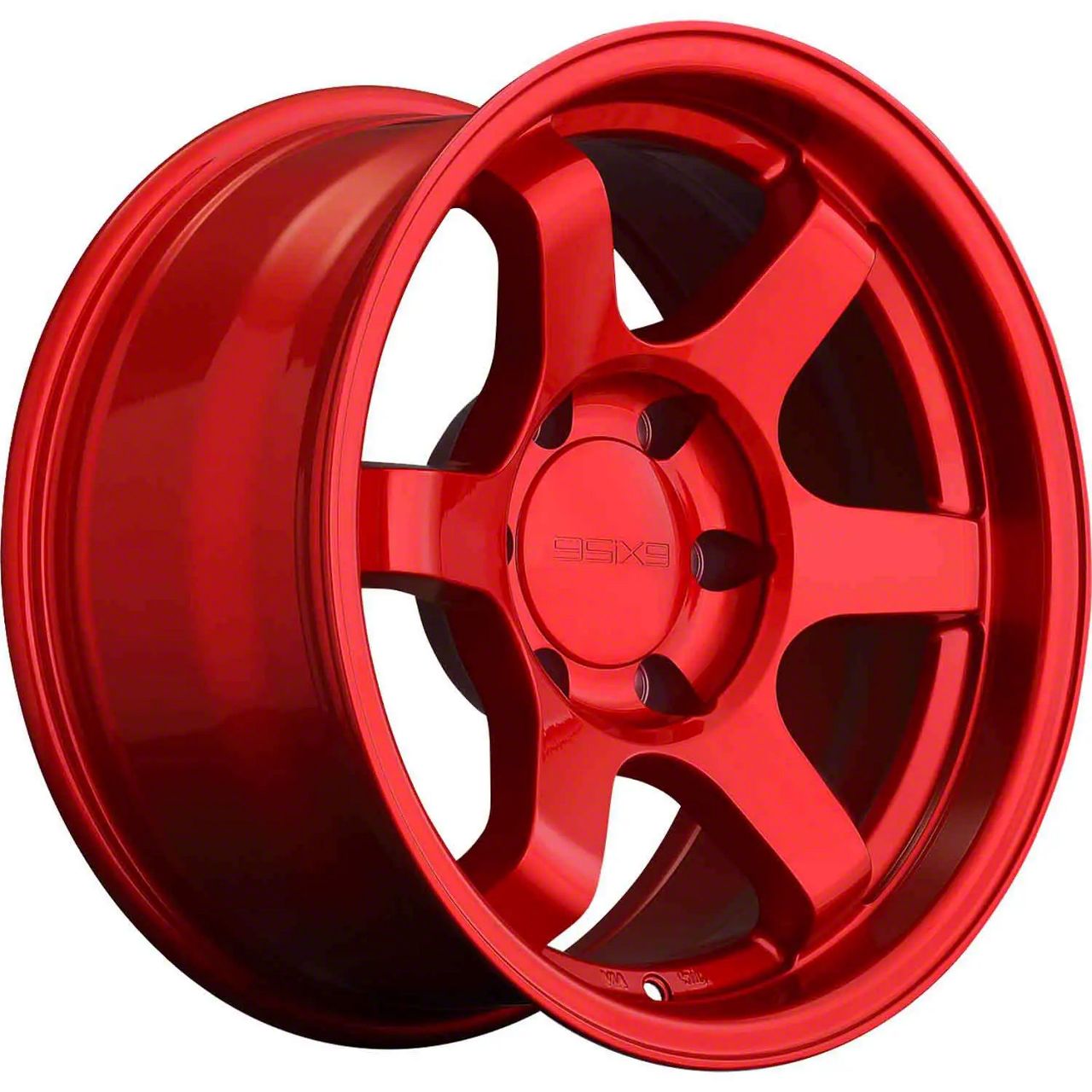 9Six9 Wheels Tacoma SIX-1 Truck/SUV Candy Apple Red 6-Lug Wheel; 18x9 ...