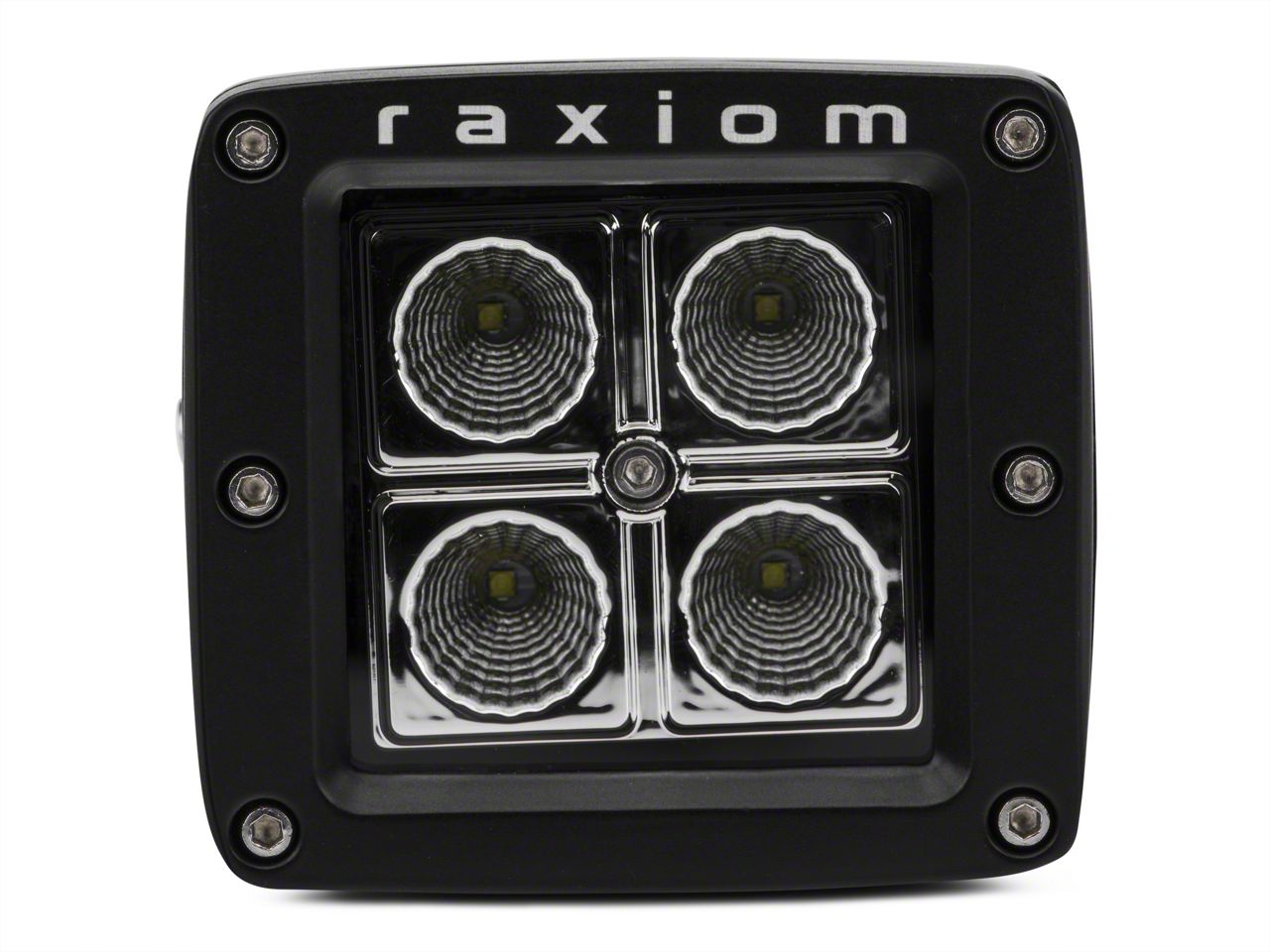 Raxiom Bronco 3-Inch Square 4-LED Off Road Light; Flood Beam Raxiom Bronco 3-Inch Square 4-LED Off Road Light; Flood Beam