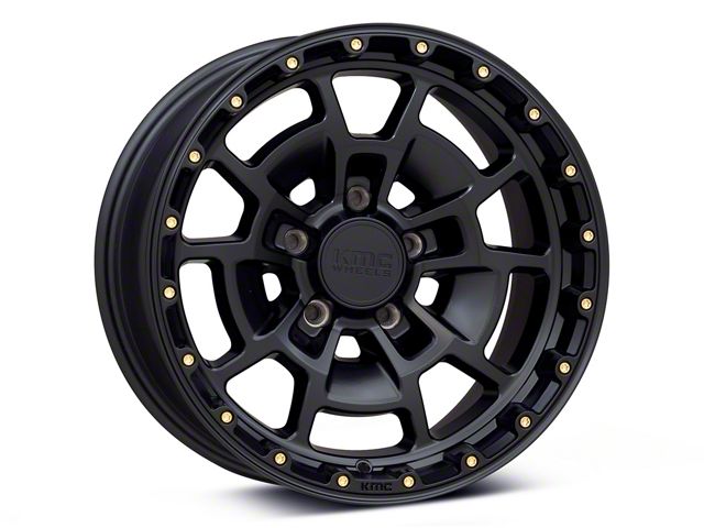 KMC Jeep Wrangler Summit Satin Black Wheel; 17x8.5; 0mm KMC Jeep Wrangler Summit Satin Black Wheel; 17x8.5; 0mm