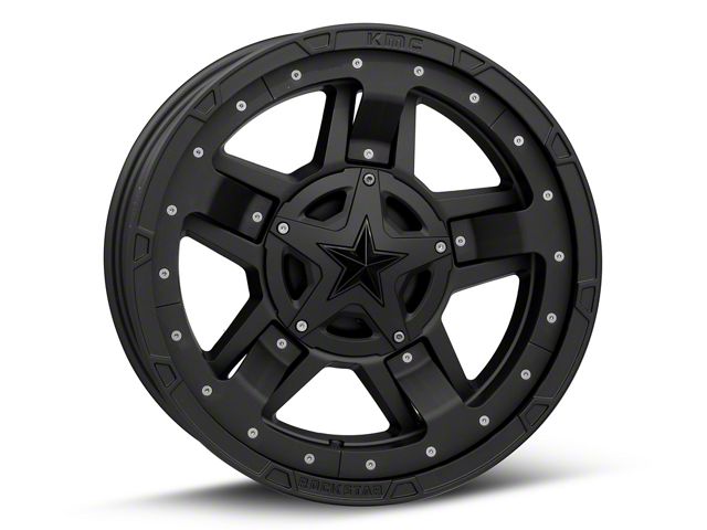 XD Jeep Wrangler Rockstar III Matte Black Wheel; 20x9; -12mm XD Jeep Wrangler Rockstar III Matte Black Wheel; 20x9; -12mm