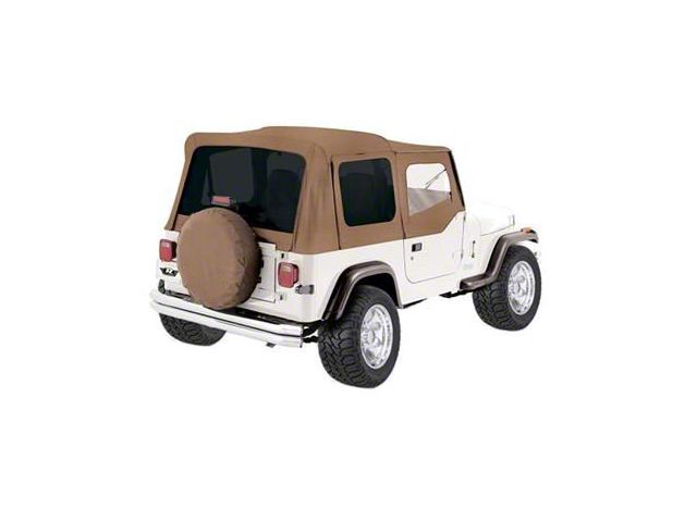 Jeep Wrangler Complete Soft Top with Clear Windows; Black Jeep Wrangler Complete Soft Top with Clear Windows; Black