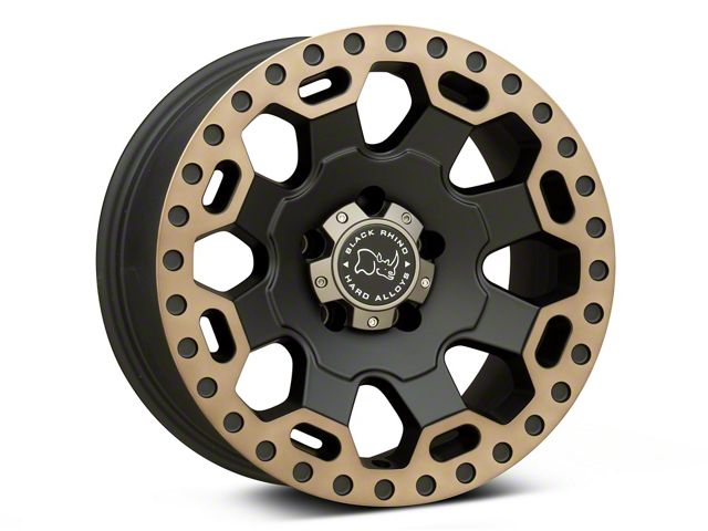 Black Rhino Jeep Gladiator Warlord Matte Black with Machined Black Rhino Jeep Gladiator Warlord Matte Black with Machined
