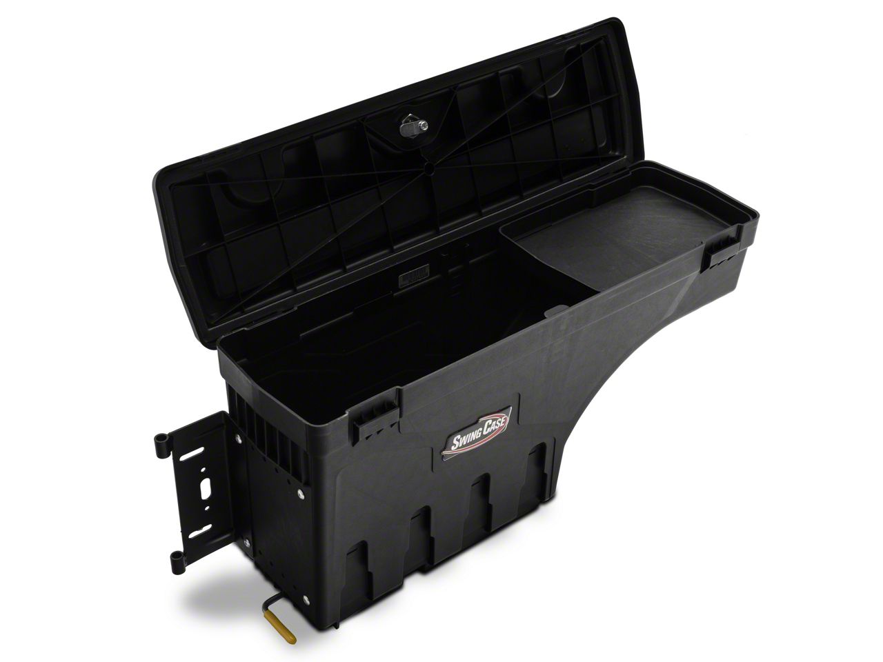 UnderCover Swing Case Storage System Driver Side 05 18 Tacoma 19 23 Tacoma w Storage Box