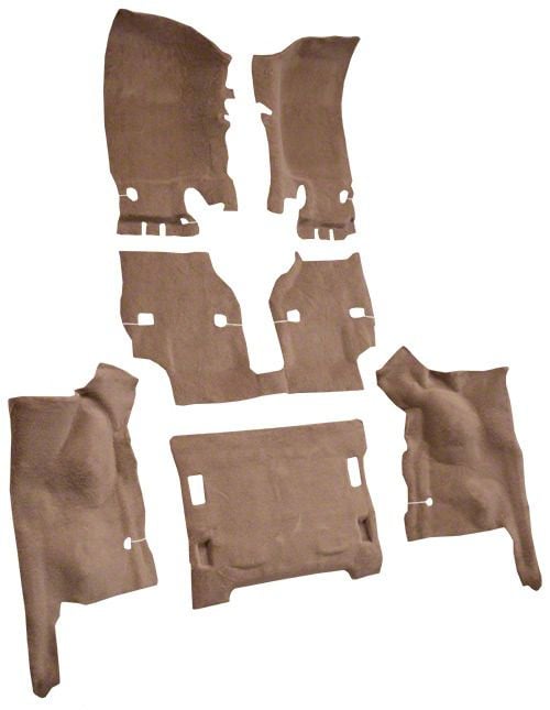 Jeep Wrangler Complete Cutpile Molded Carpet (11-18 Jeep Wrangler JK 2 ...