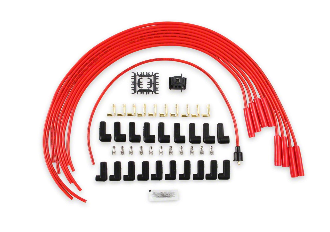 Accel Jeep Wrangler Spark Plug Wire Set; Red 5040R (76-81 5.0L Jeep CJ7 ...