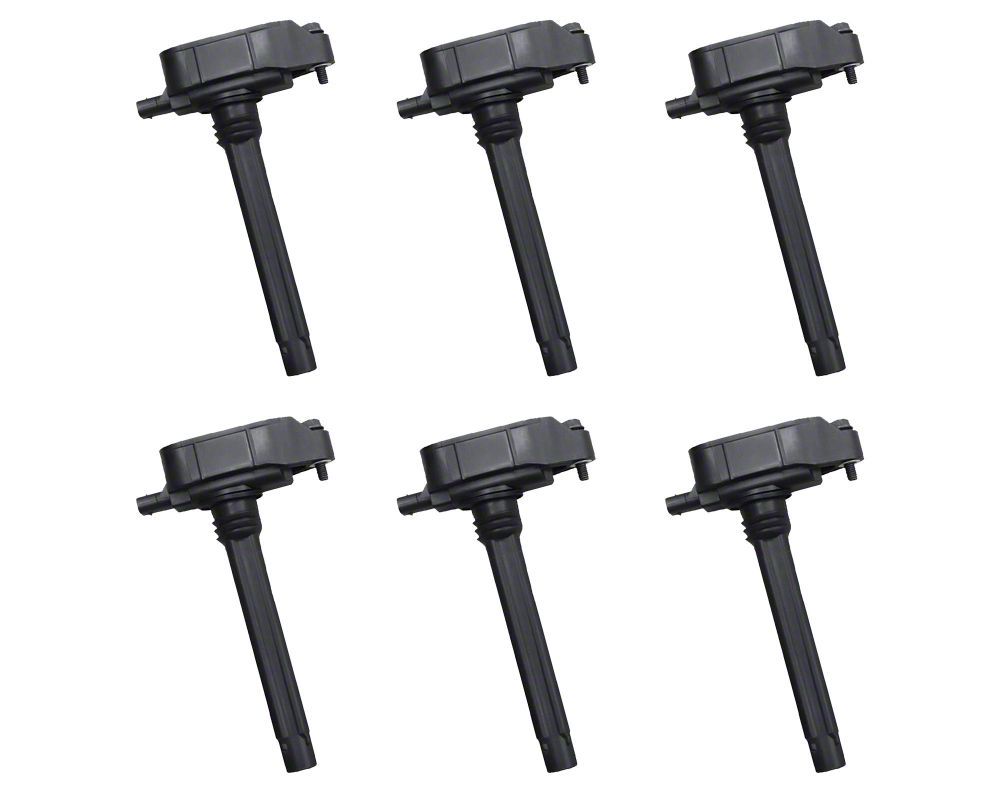 Jeep Grand Cherokee Ignition Coil; Black; Set of Six (16-20 3.6L Jeep ...
