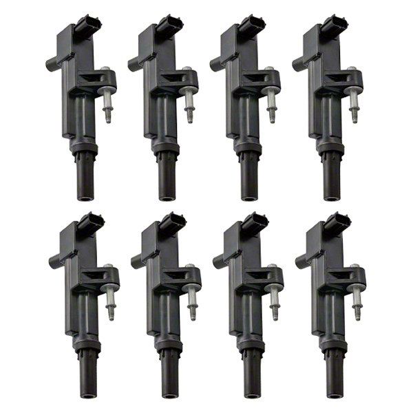 Jeep Grand Cherokee Ignition Coils; Black; Set of Eight (08-10 4.7L ...