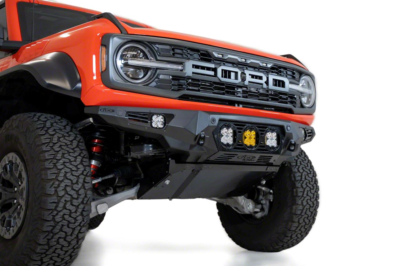 Addictive Desert Designs Bronco Bomber Front Bumper for Baja Designs ...